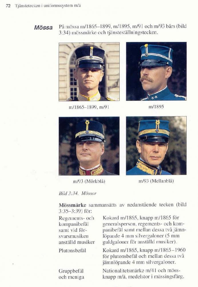 Historia - Militära huvudbonader använda i Sverige - Armén efter 1950 ...